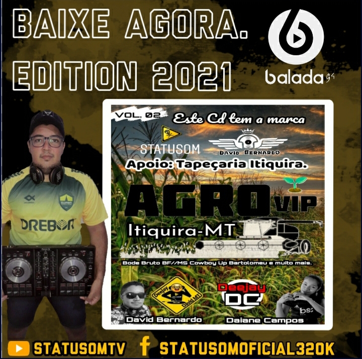 Cd Agro.vip Volume 2 by Deejay David MT - Balada G4