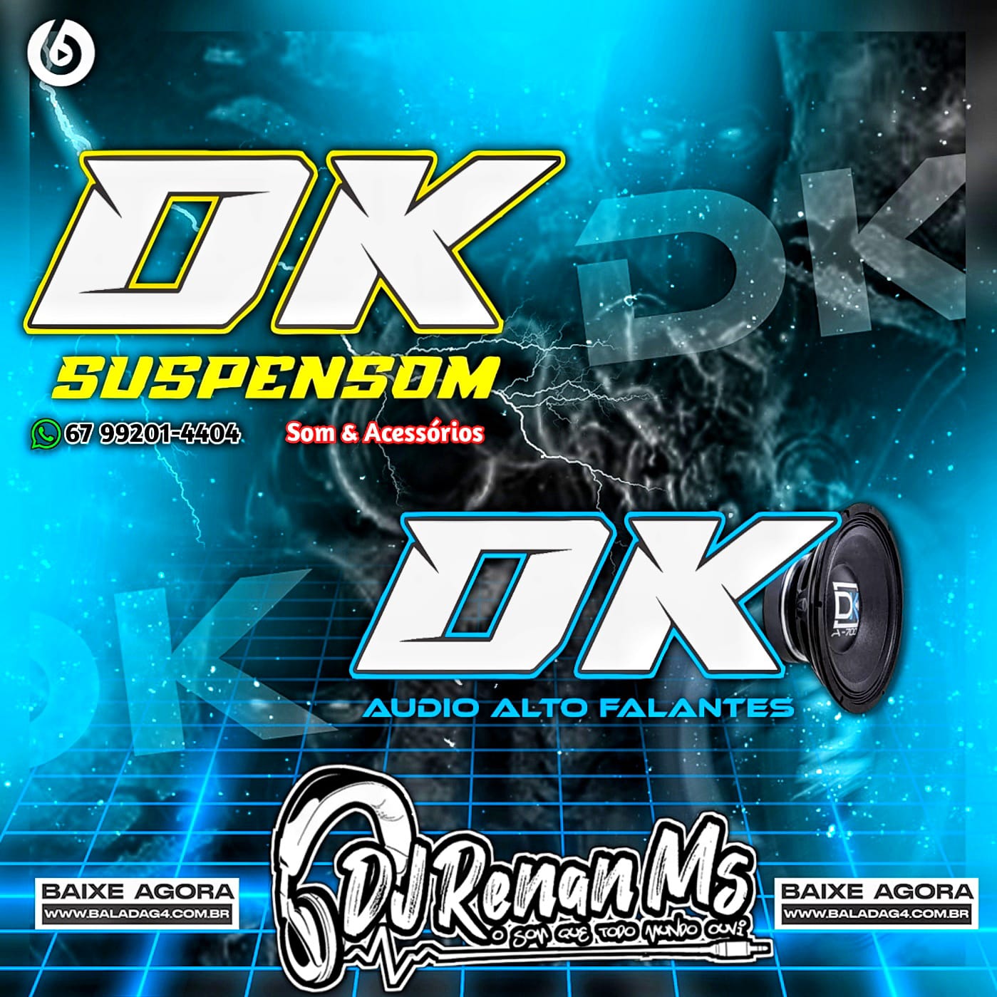 DK SUSPENSOM DK AUDIO ALTO FALANTES - Balada G4