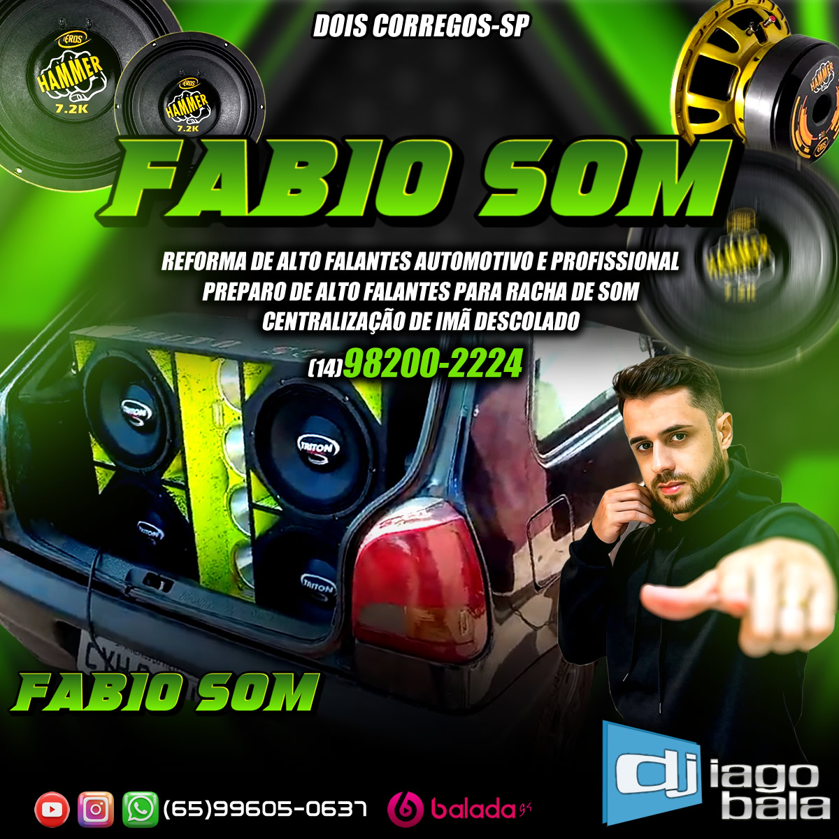 Fabio Som Dois Corregos SP - Balada G4
